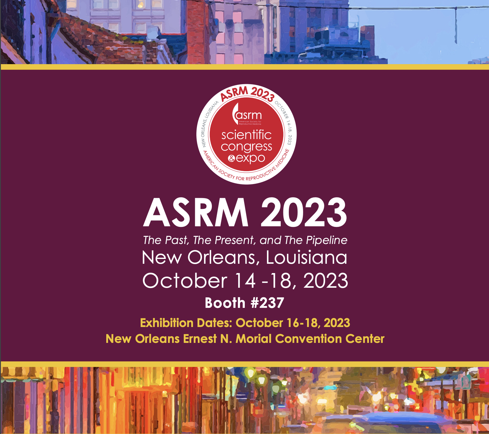 Come and see us in New Orleans: ASRM 2023 – IVF Store