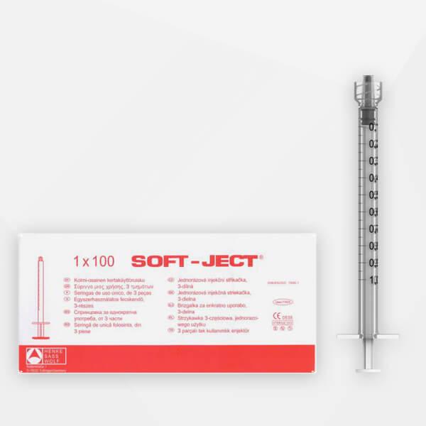 1 mL Soft-Ject® Luer-Lock Low Dead Space Disposable Syringe – IVF Store